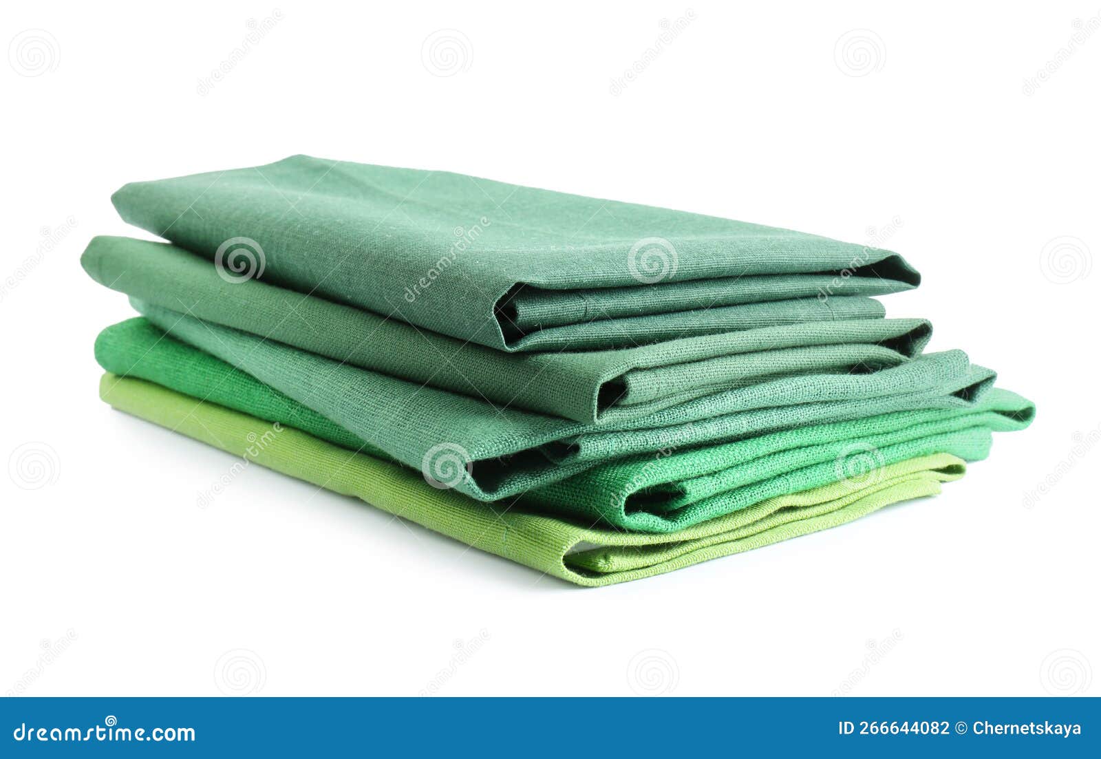 Stack of Fabric Napkins for Table Setting on White Background Stock ...
