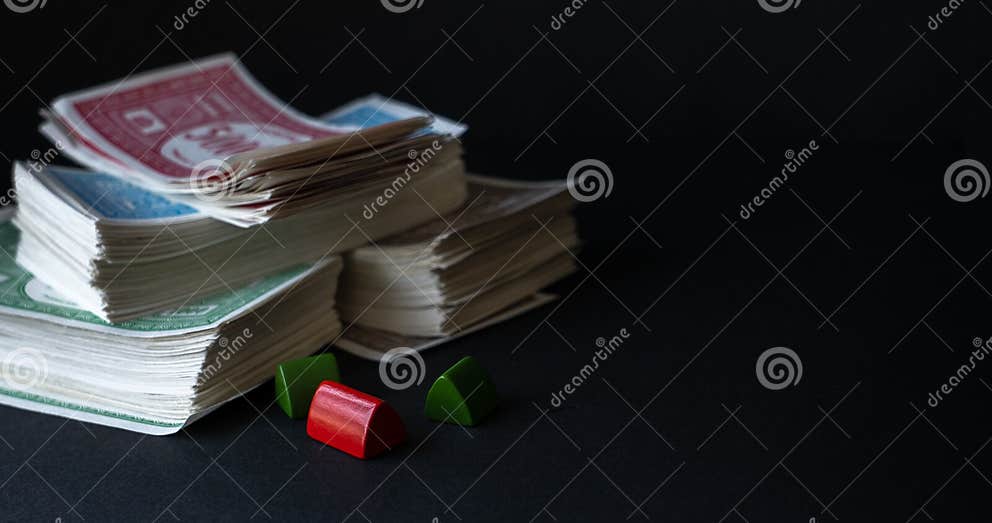 Stack of fake banknotes. stock image. Image of paper - 266267771