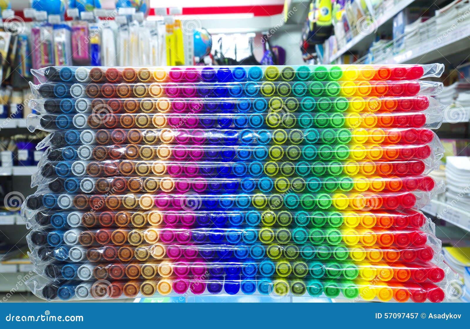 Stack of Felt-tips Pen Packs Stock Image - Image of pack, vivid: 57097457