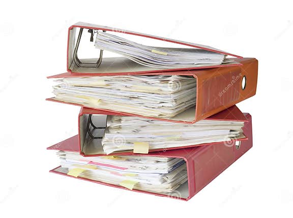 Stack of file folders stock image. Image of note, hole - 21874245