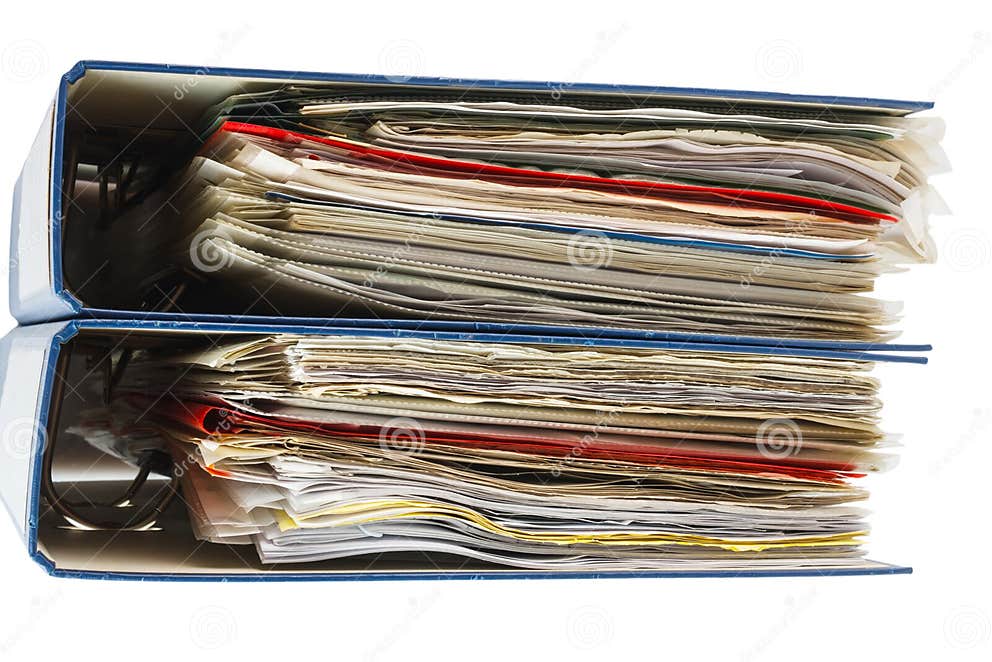 Stack of file folders stock photo. Image of order, lever - 36442056