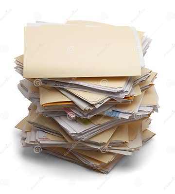 Stack of Files stock image. Image of blank, paperwork - 29375931