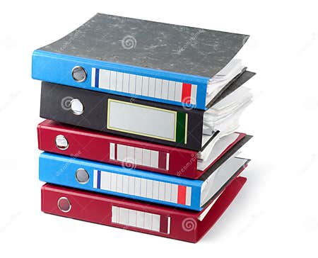 Stack of Files stock image. Image of archive, isolated - 8364903