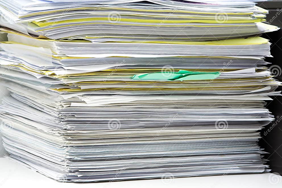 Stack of files stock image. Image of late, file, economy - 870691