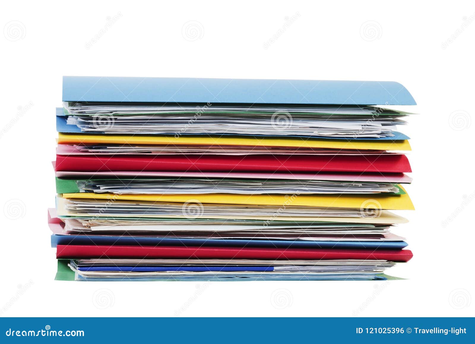 Stack of Files Isolated on White Stock Photo - Image of files, isolated ...
