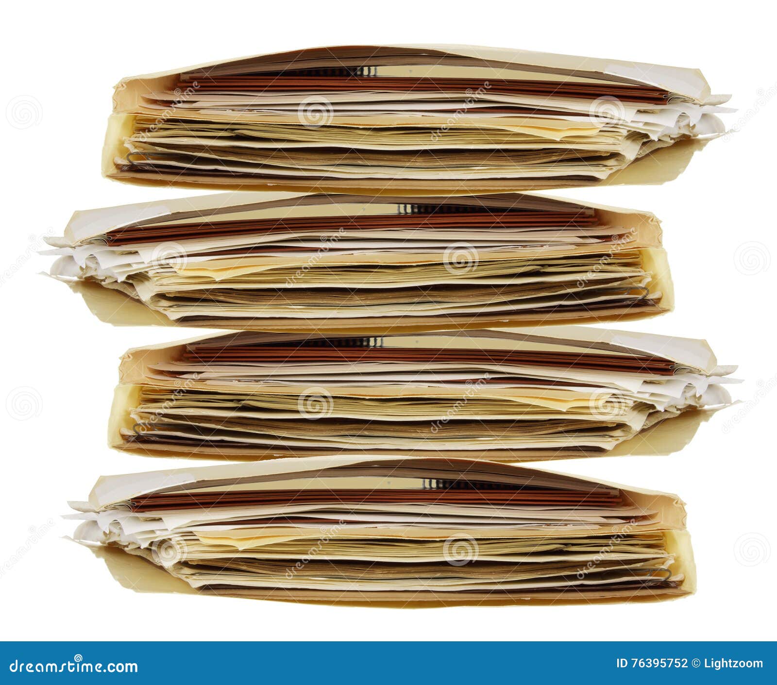 Stack of Files stock photo. Image of business, stationery - 76395752