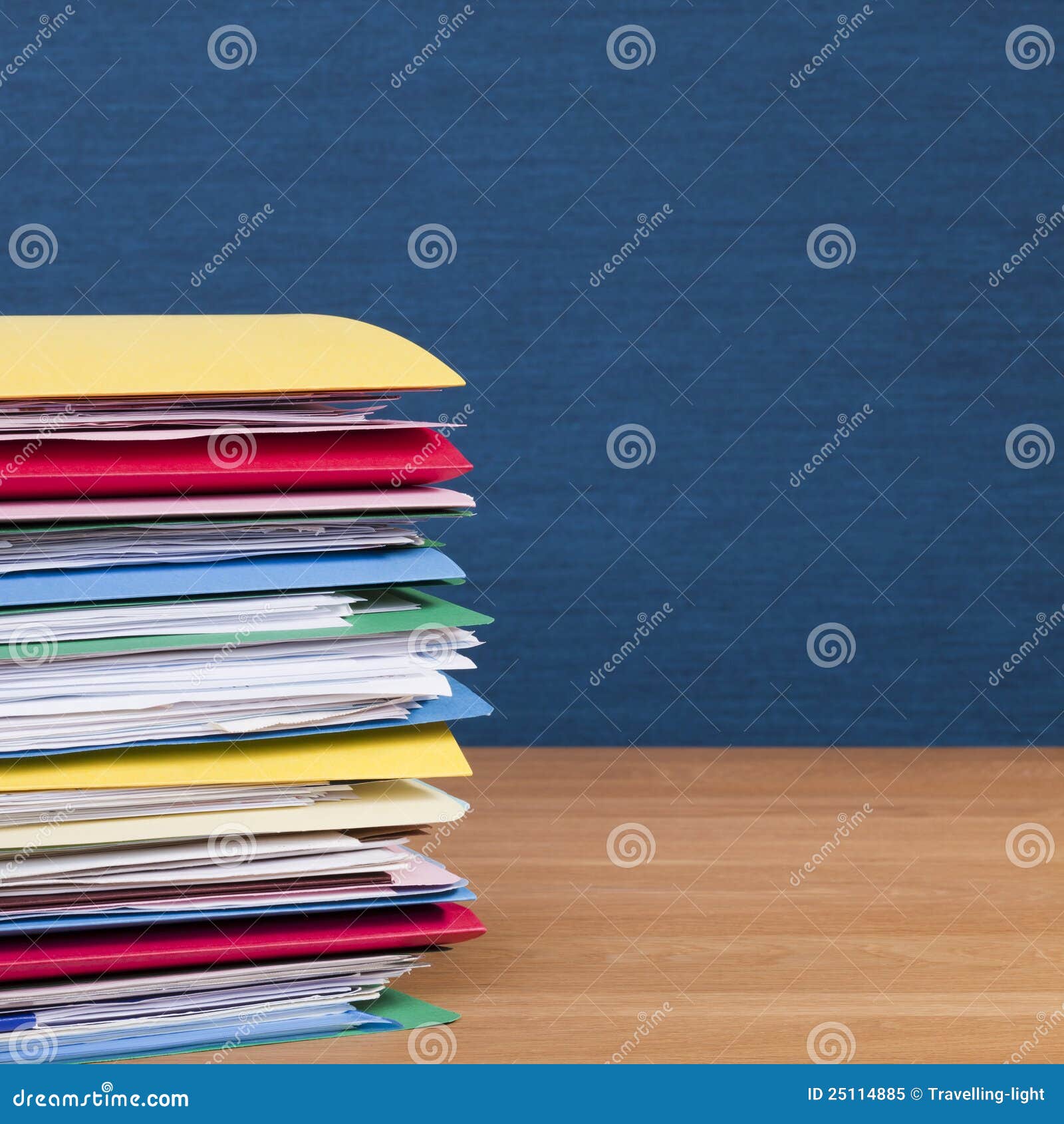Stack Of Files Full Of Documents Stock Photo | CartoonDealer.com #14222274