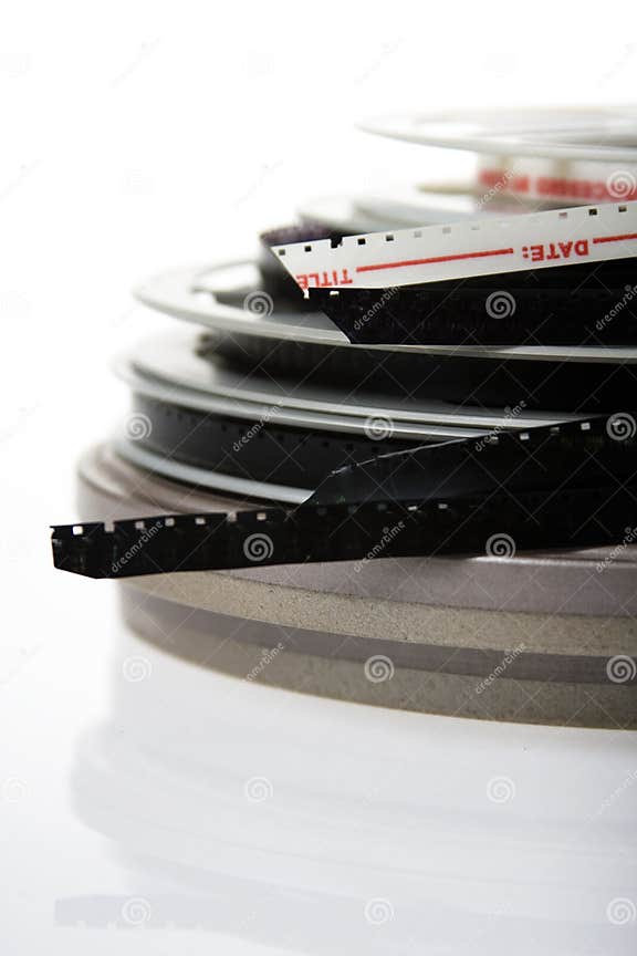 Stack of film reels stock photo. Image of stack, industry - 11158952