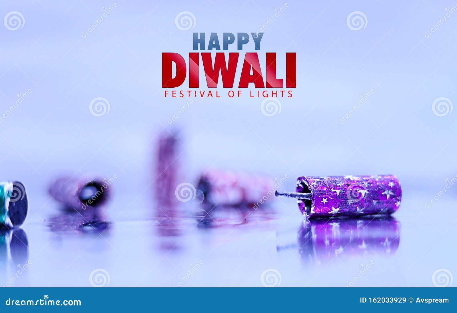Stack of Fire Crackers with Text for Diwali Celebration Stock Image ...