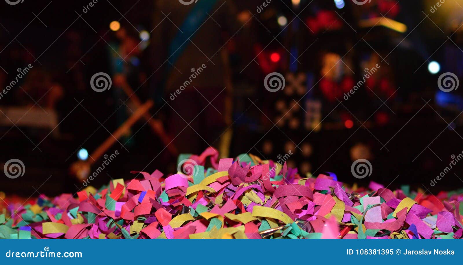 A stack of fired confetti stock image. Image of confetti - 108381395