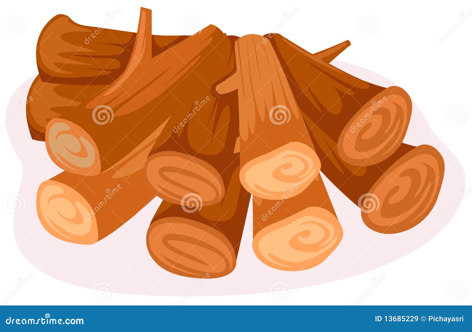 Stack of firewood stock vector. Illustration of vector - 13685229