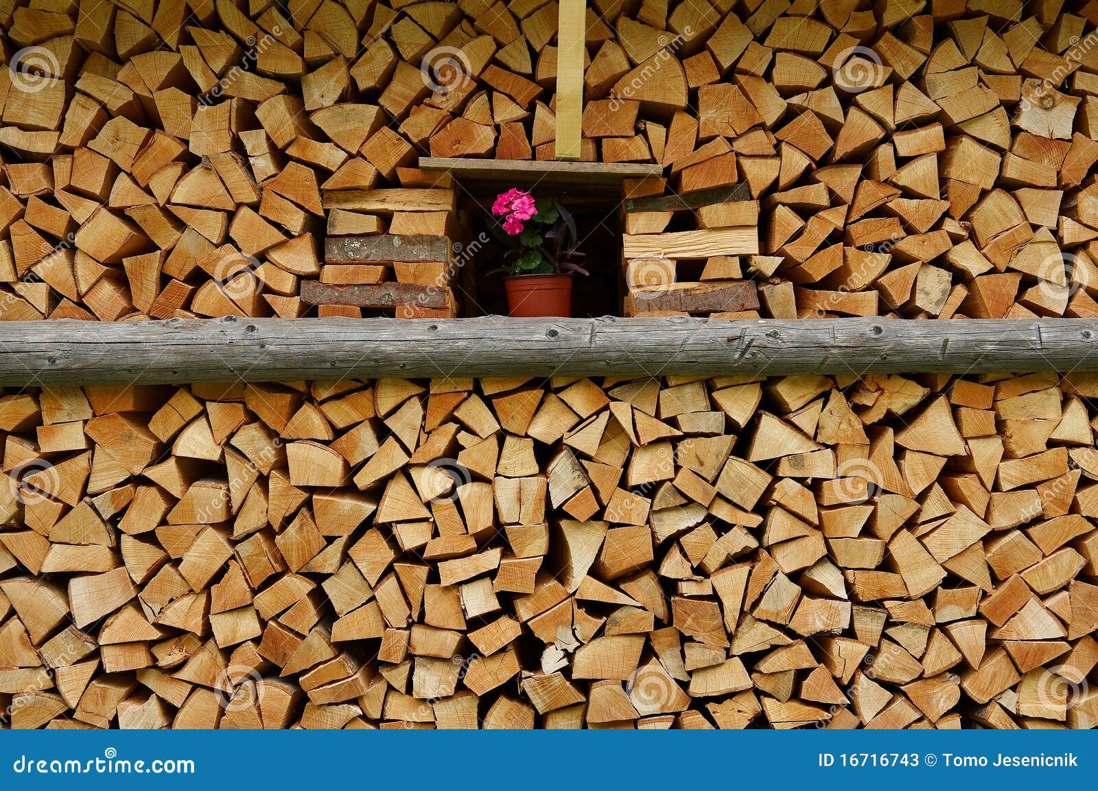 Stack of firewood stock image. Image of stack, natural - 16716743