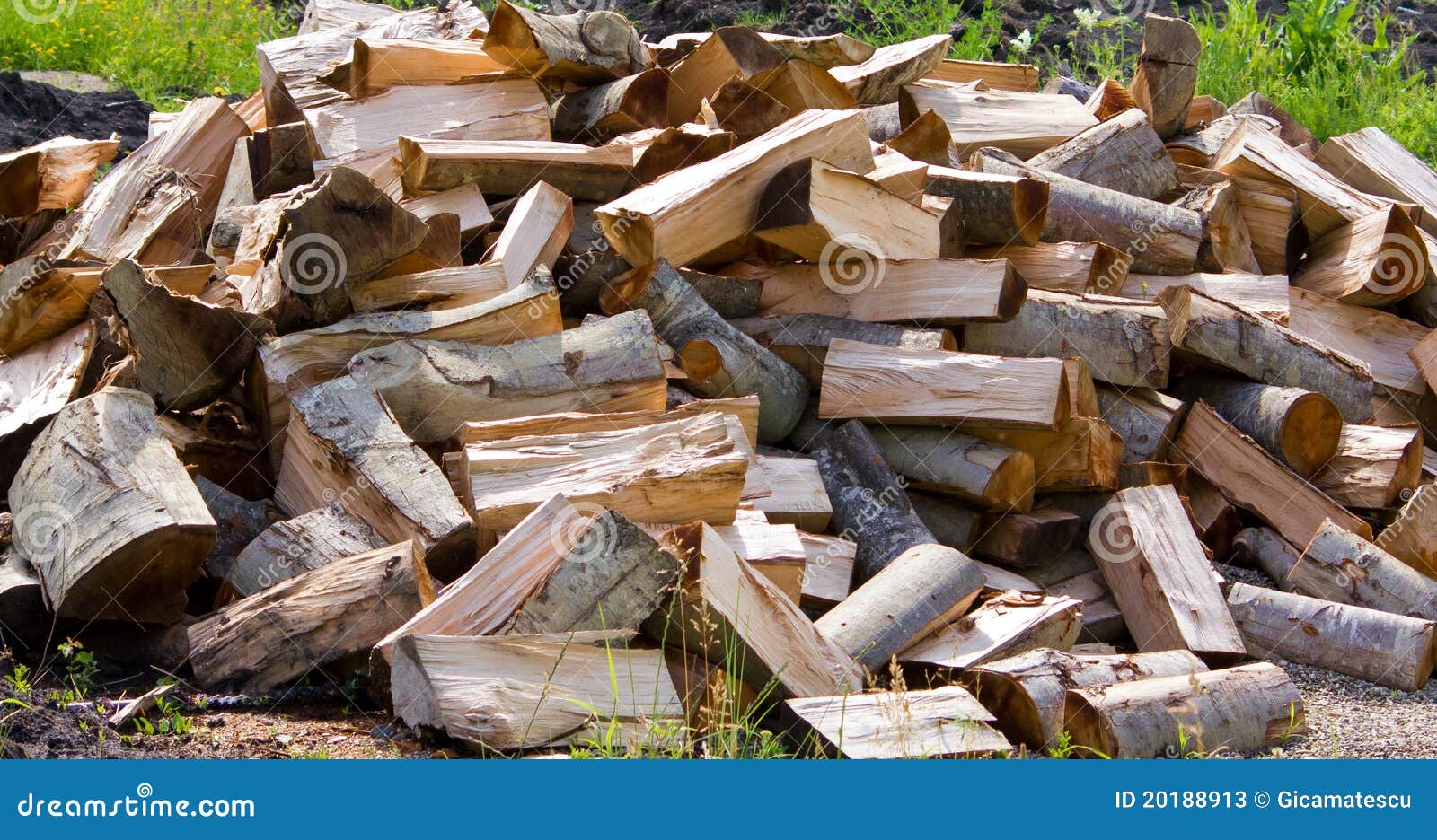 Stack of firewood stock image. Image of piled, fuel, stored - 20188913