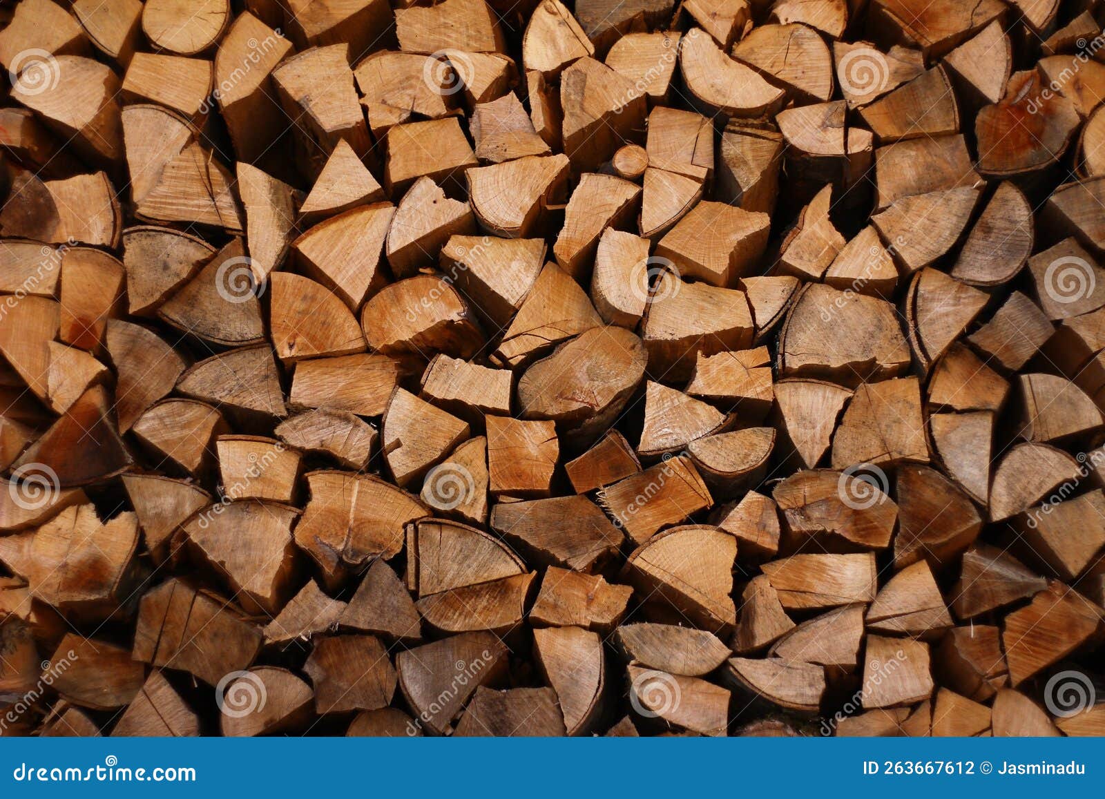 Stack of Firewood or Pile of Wood Front View Stock Photo - Image of ...