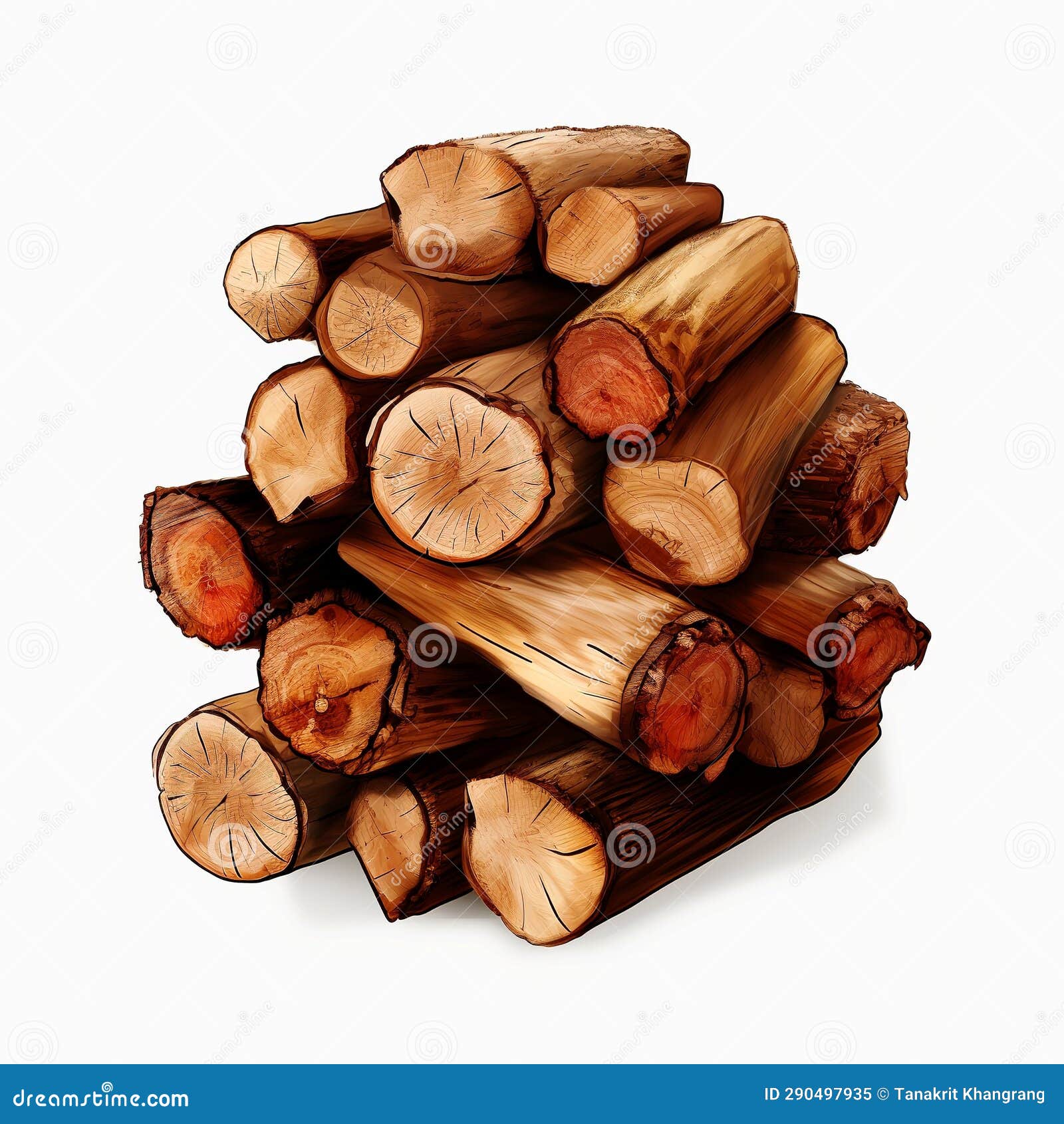 Stack of Firewood stock image. Image of food, logging - 290497935