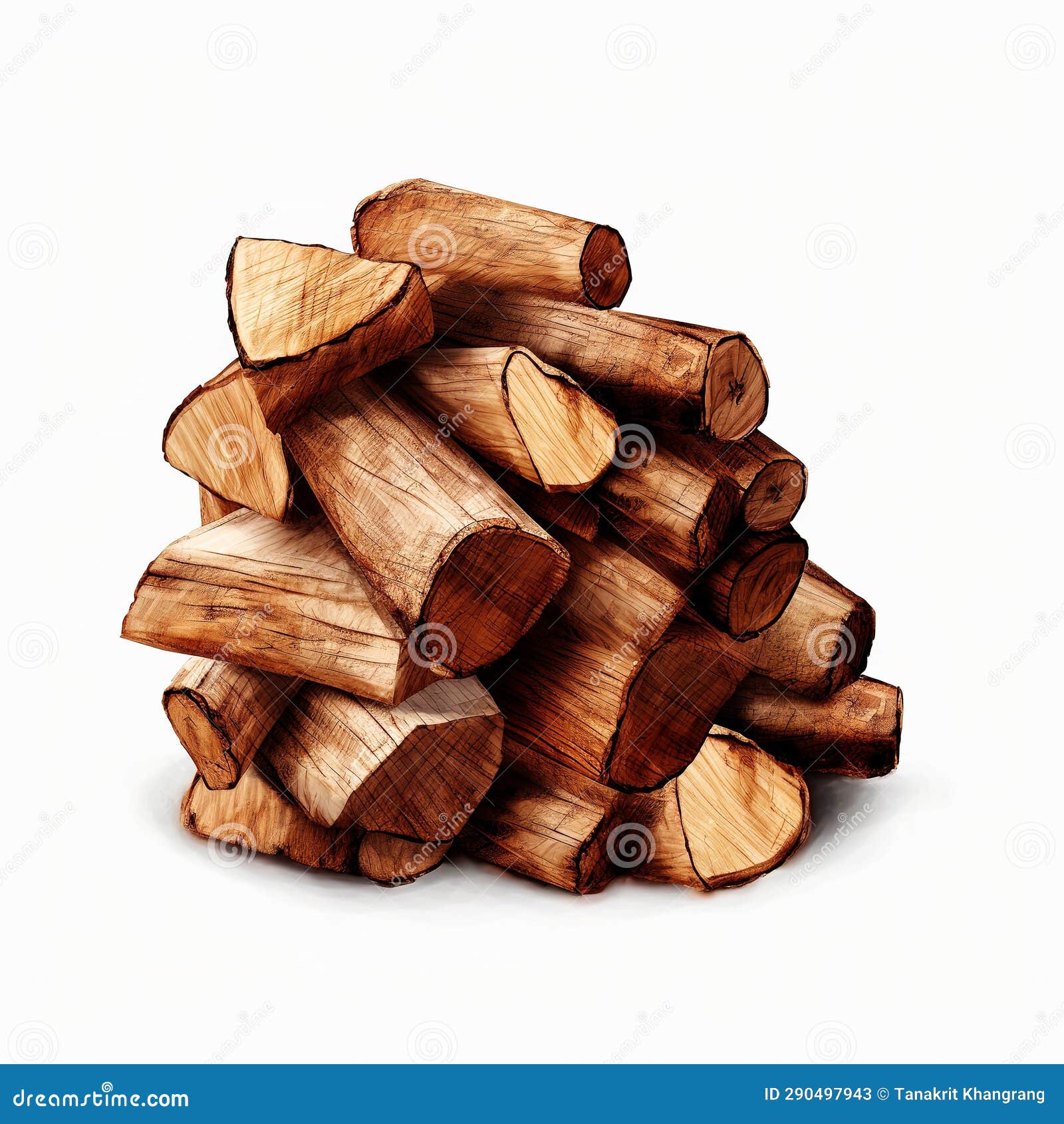 Stack of Firewood stock image. Image of icing, wood - 290497943