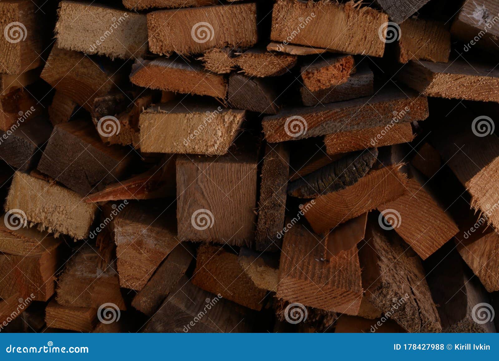 A Stack of Firewood in the Woodshed Stock Photo - Image of industry ...