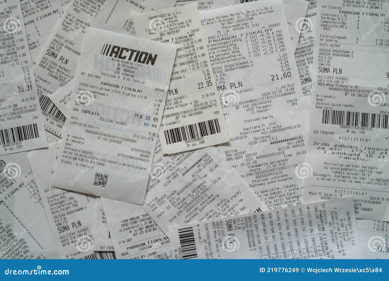 Stack Of Receipts Editorial Photo | CartoonDealer.com #183452785