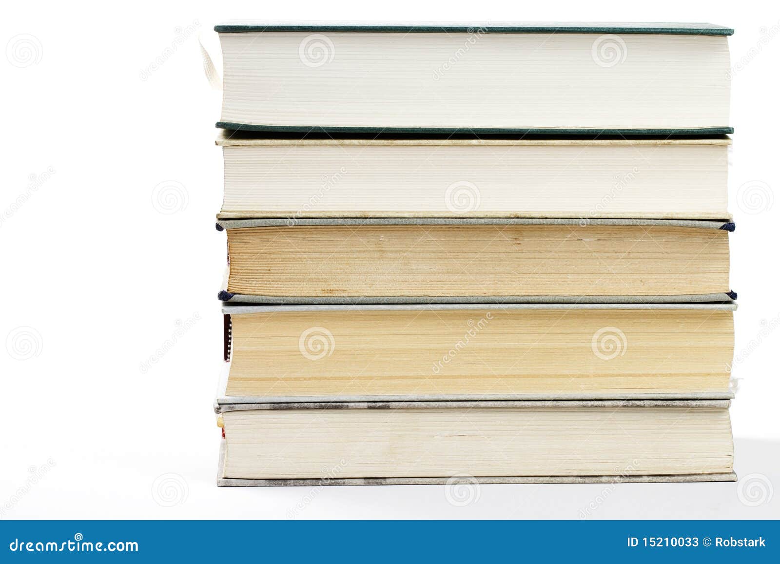Stack of five books stock image. Image of group, isolated - 15210033