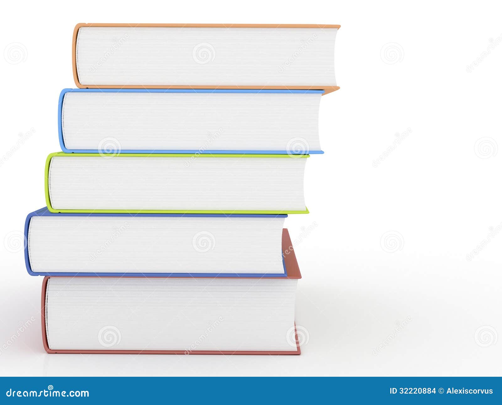 Stack of five books stock illustration. Illustration of reading - 32220884