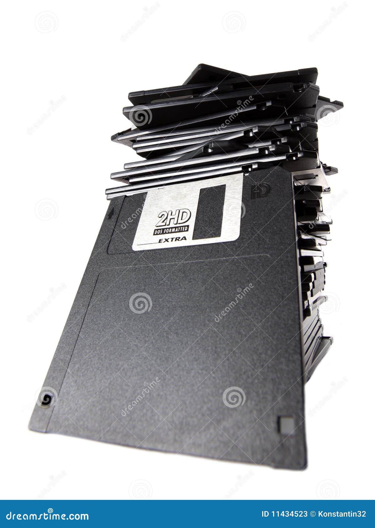 Stack of floppy disks stock image. Image of office, code - 11434523