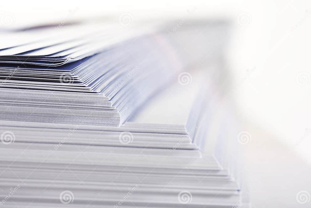 Stack of flyers stock photo. Image of booklets, staples - 4861826