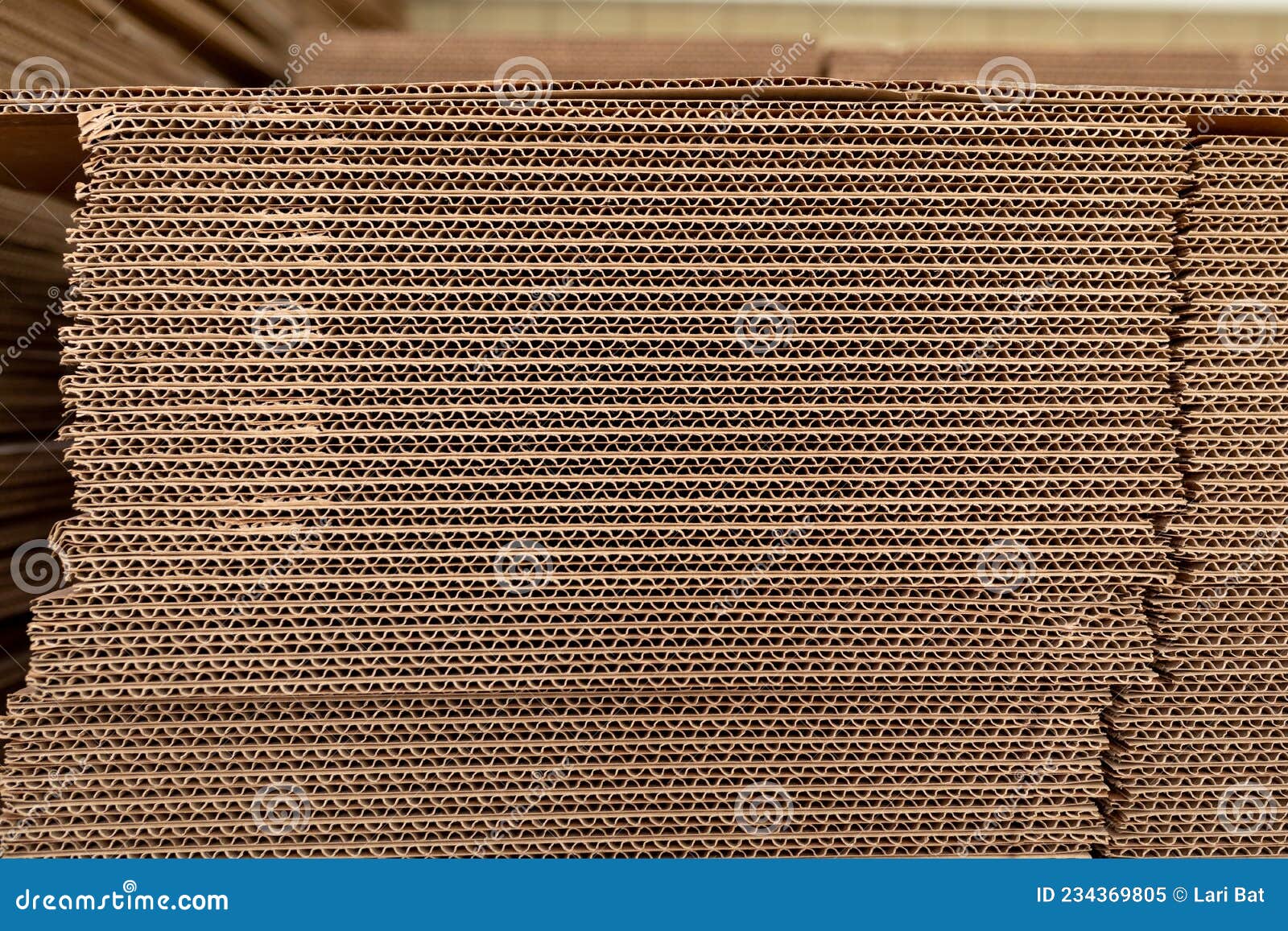 A Stack of Folded Cardboard Boxes. the Packaging is Ready for Use in ...