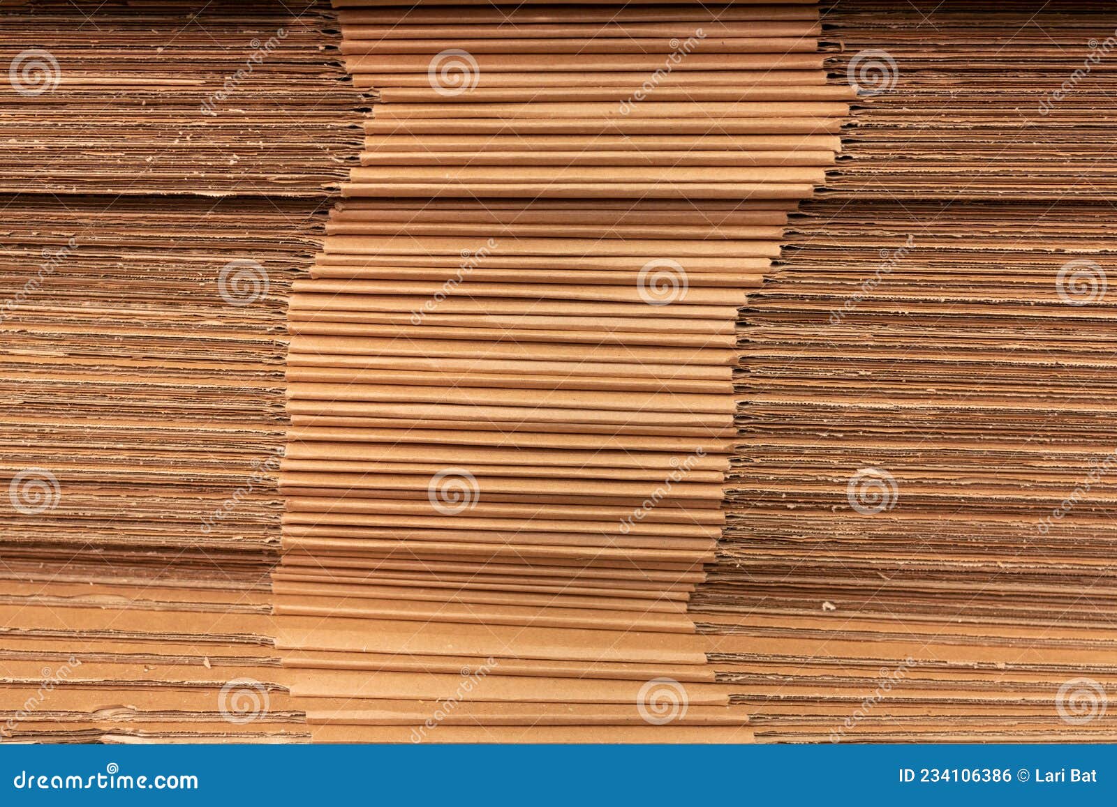 A Stack of Folded Cardboard Boxes. the Packaging is Ready for Use in ...