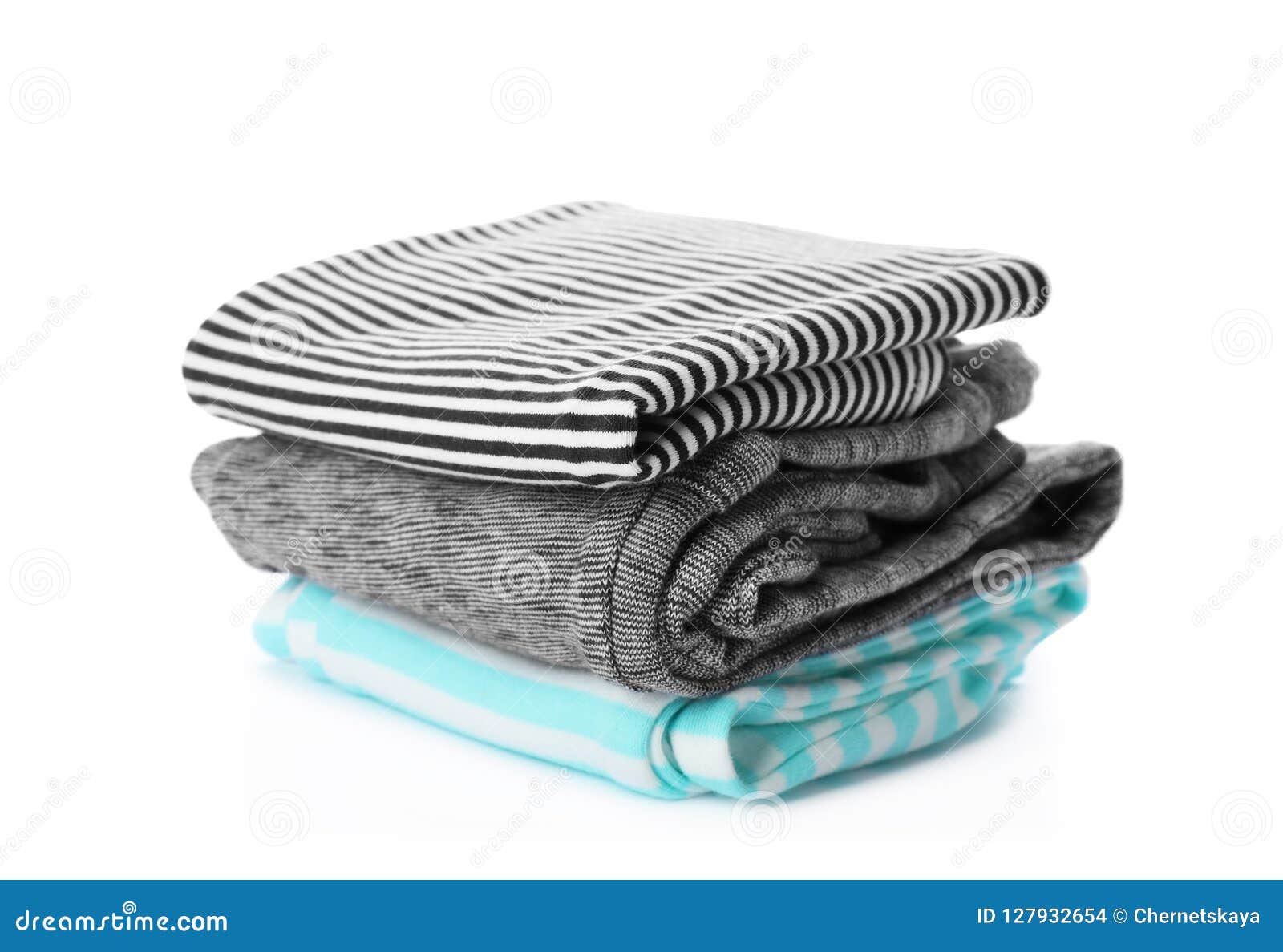 Stack of Folded Child Clothes Stock Photo - Image of cute, beautiful ...