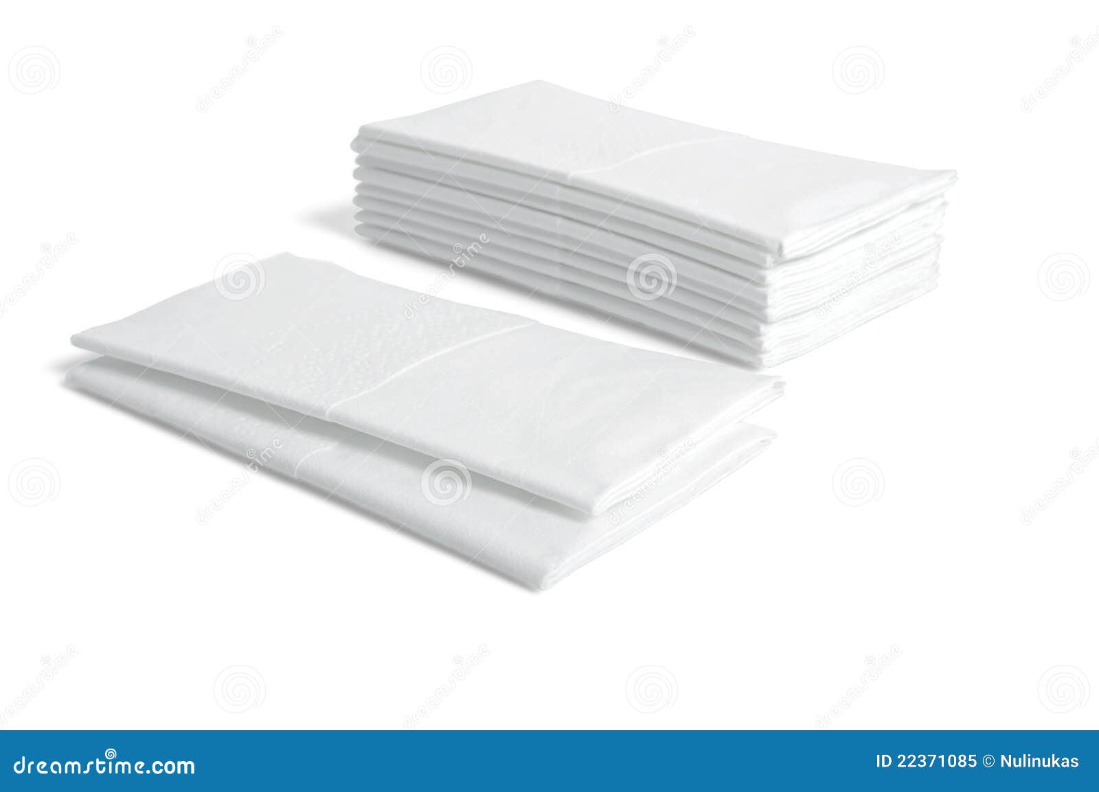 Stack of Folded Disposable Tissue Papers Stock Image - Image of ...
