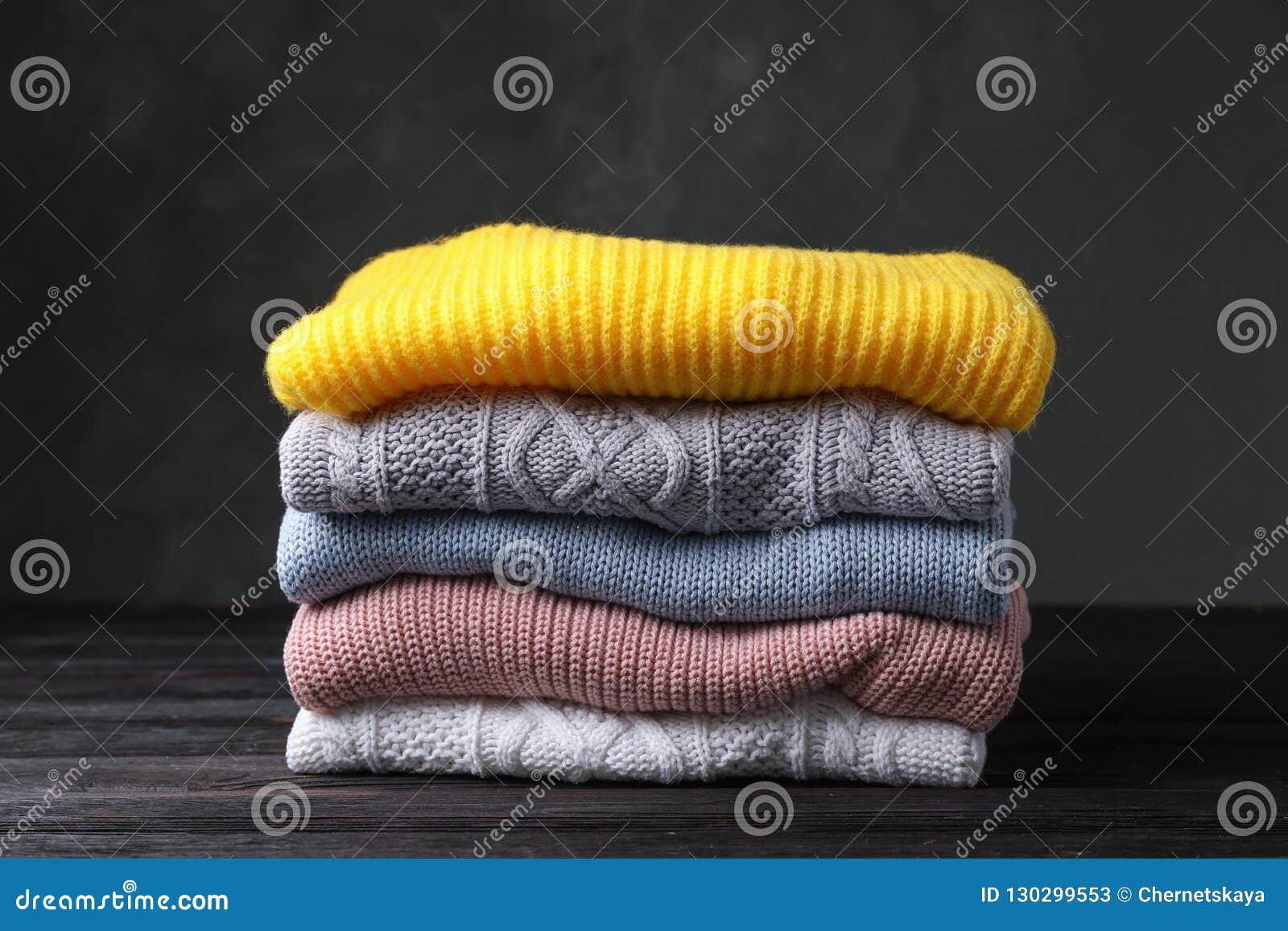 Stack of Folded Knitted Sweaters Stock Image - Image of cloth, cozy ...