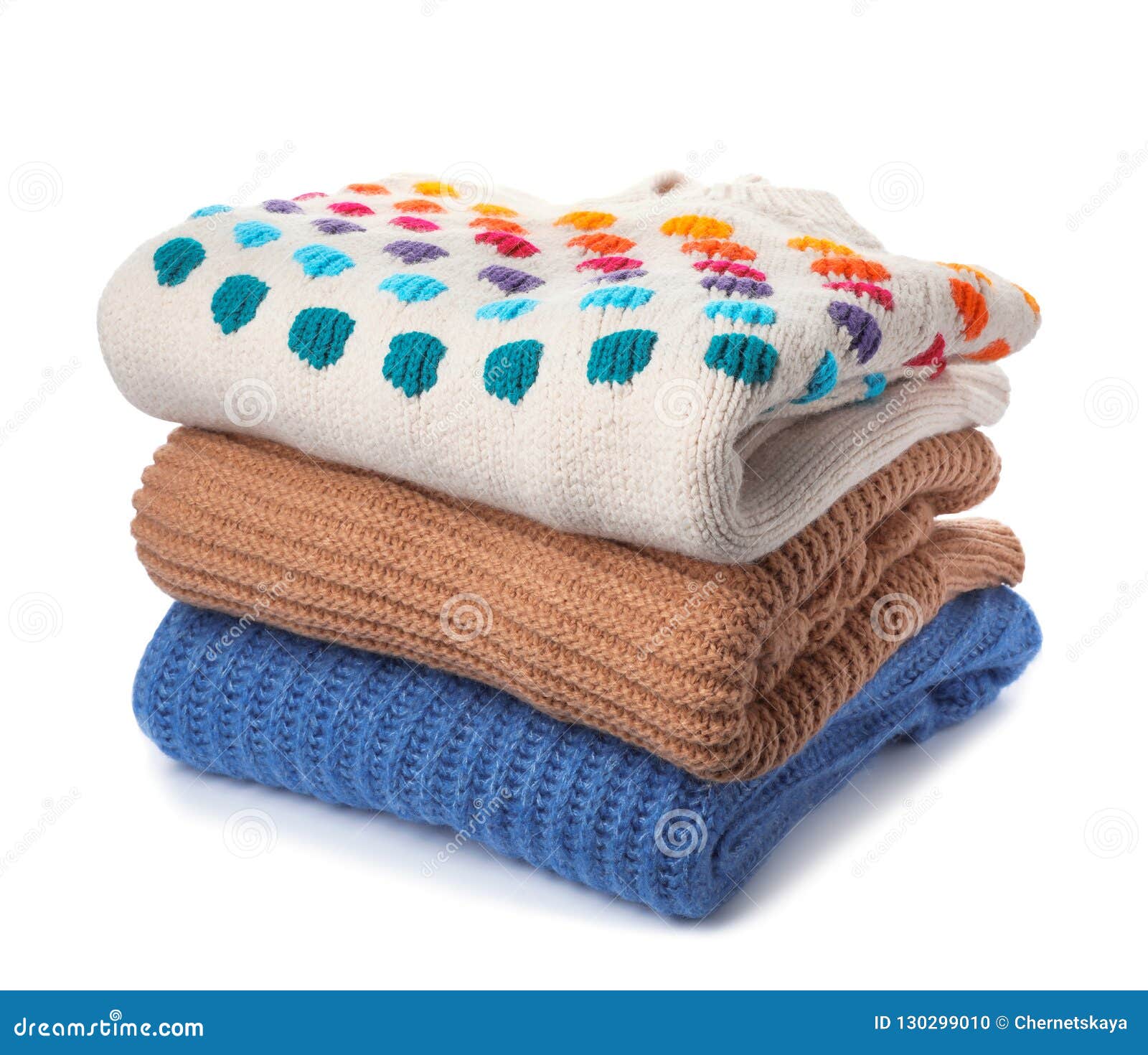 Stack of Folded Knitted Sweaters Stock Photo - Image of fabric, fall ...