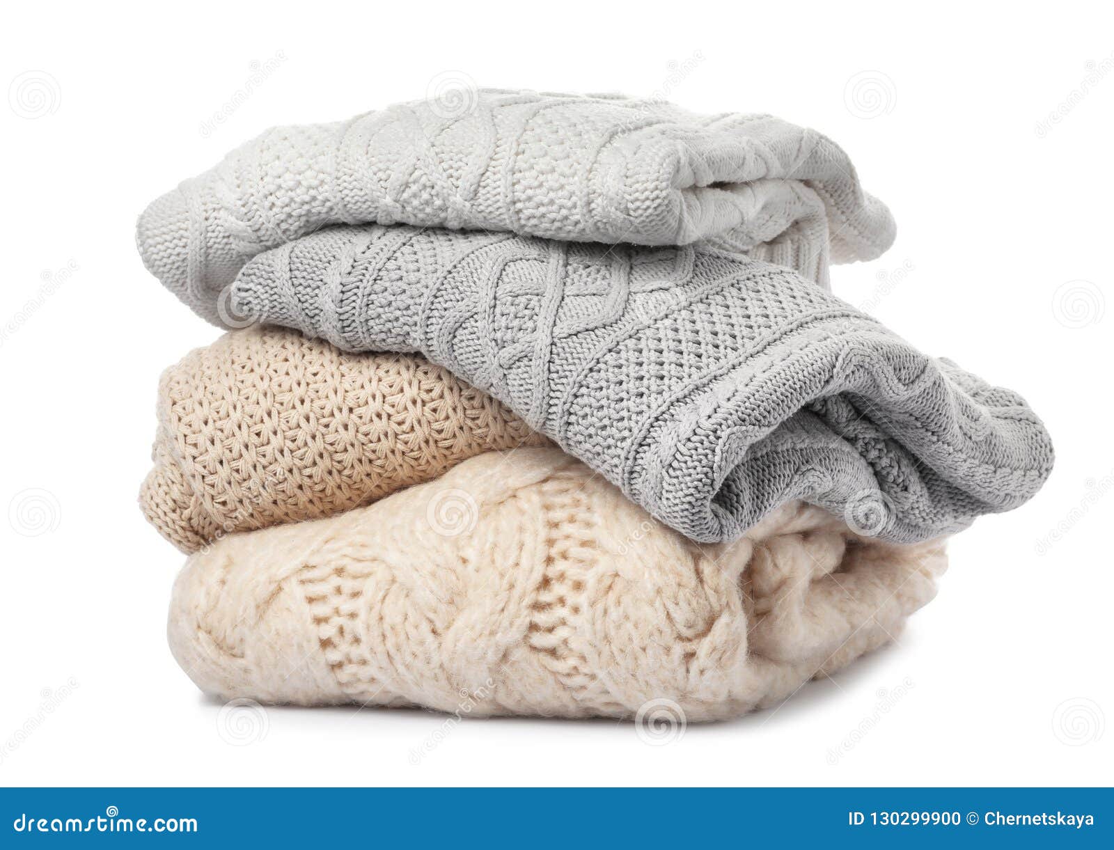 Stack of Folded Knitted Sweaters Stock Photo - Image of fall, heap ...