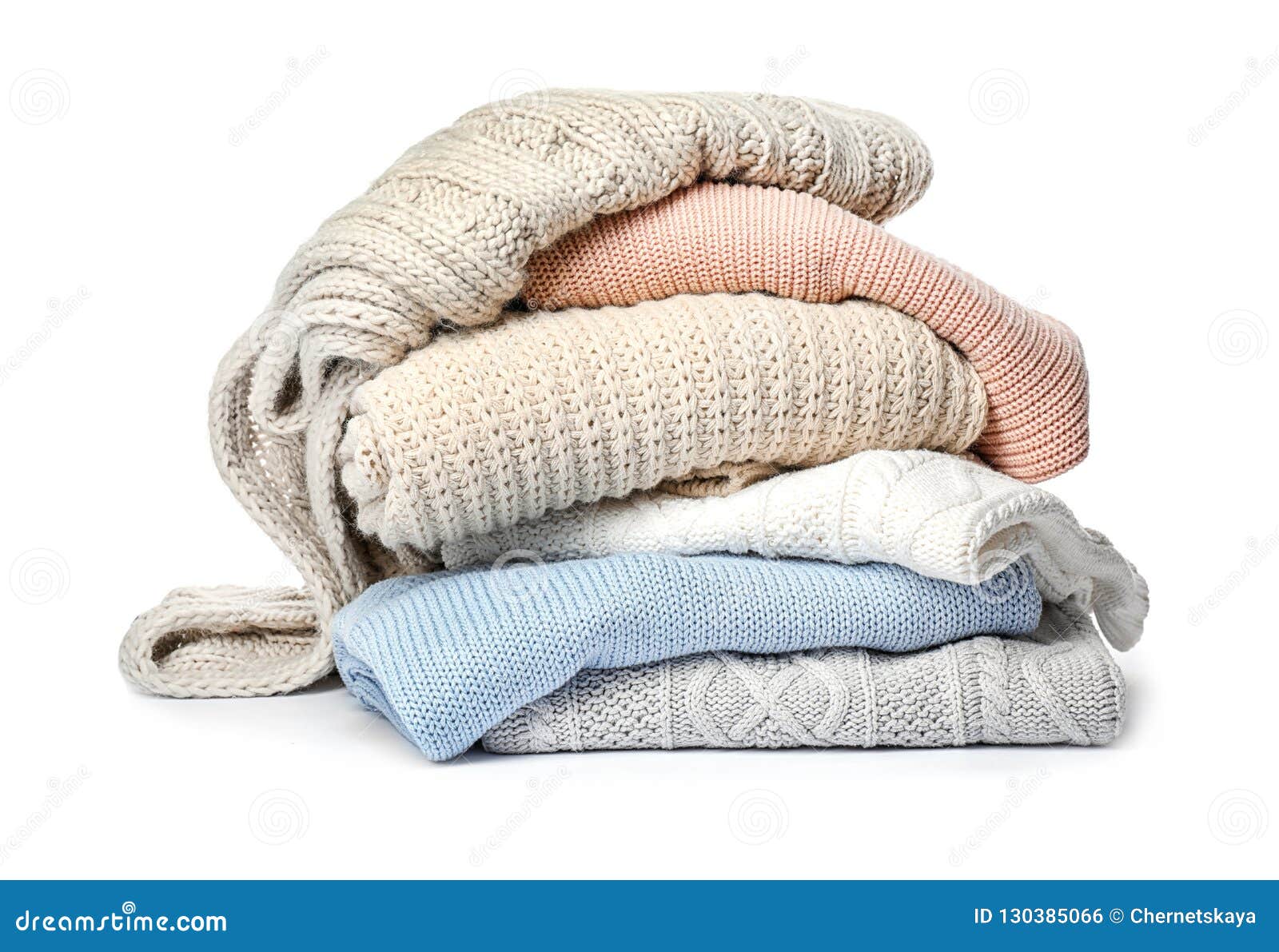 Stack of Folded Knitted Sweaters Stock Photo - Image of sale, fall ...