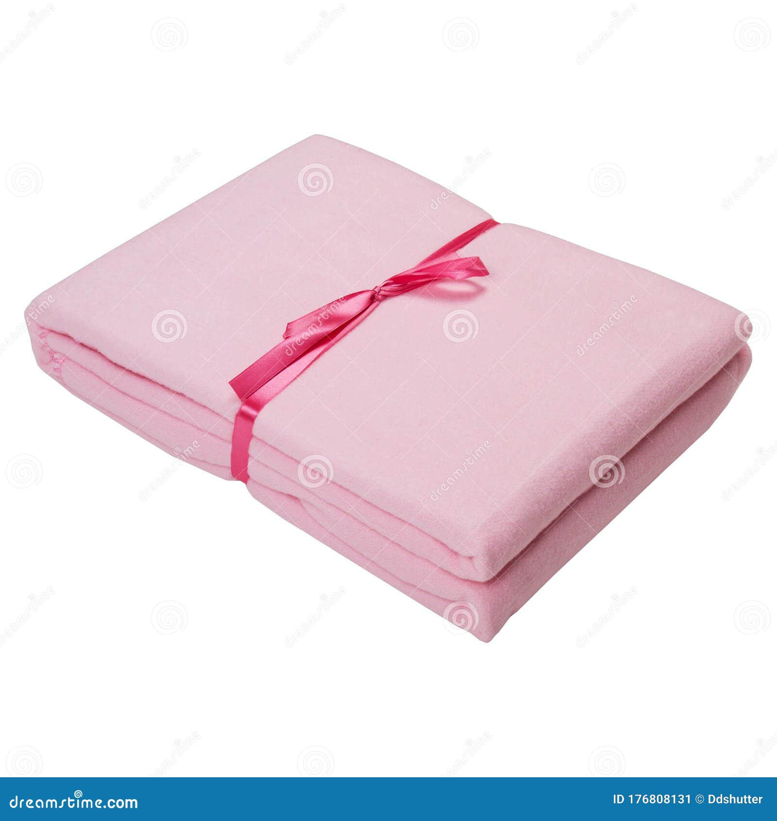 Stack of Folded Pink Cloth Isolated on White Stock Image - Image of ...