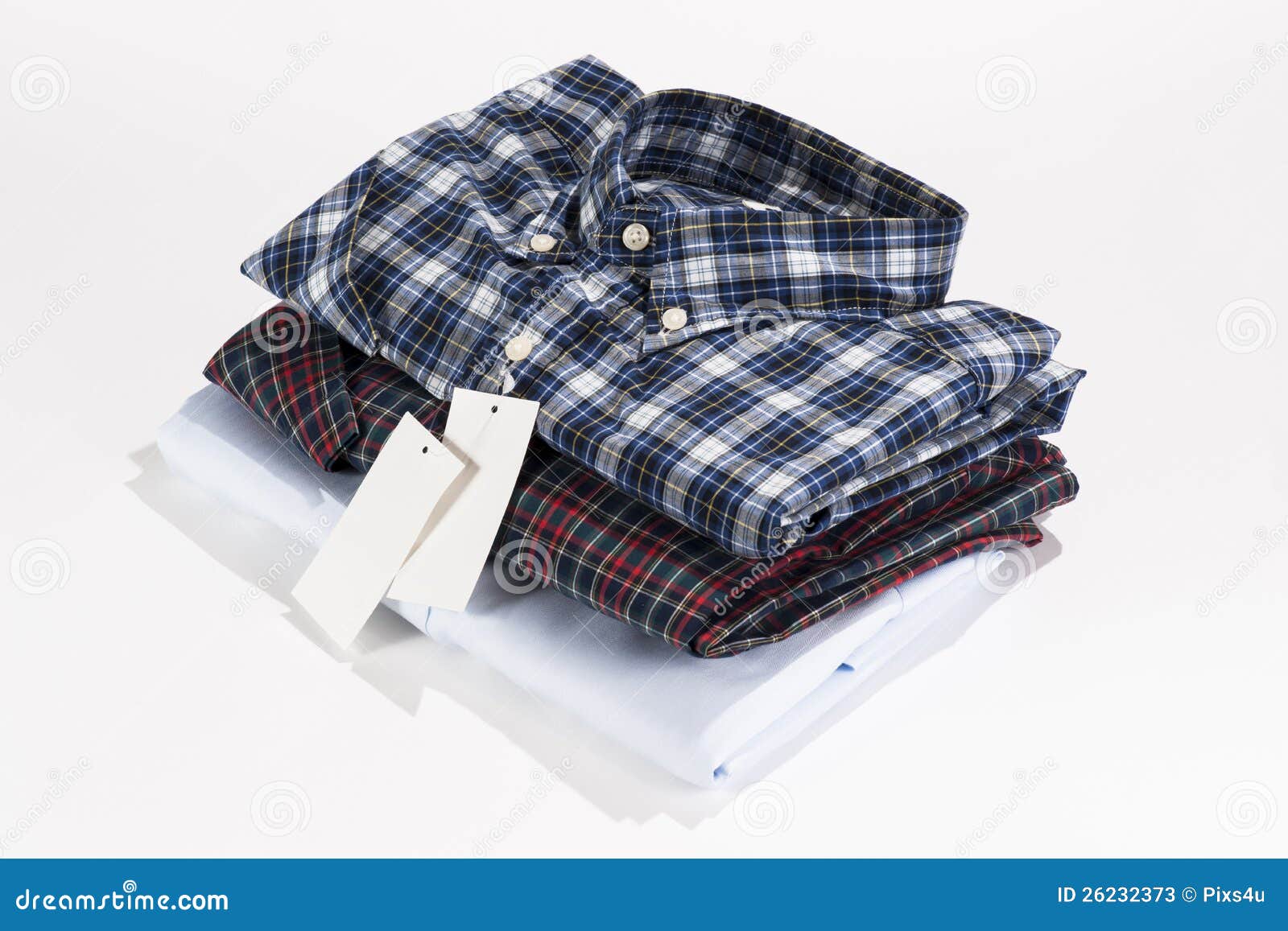Stack of folded shirts stock image. Image of clothing - 26232373