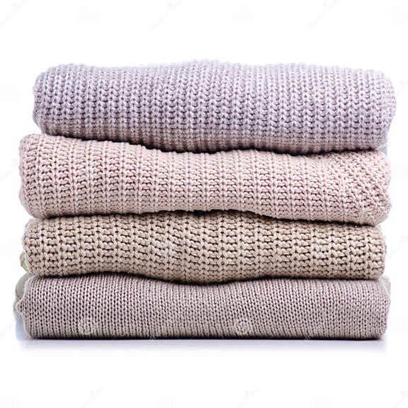 Stack Folded Sweater Clothing Stock Image - Image of clothes, craft ...