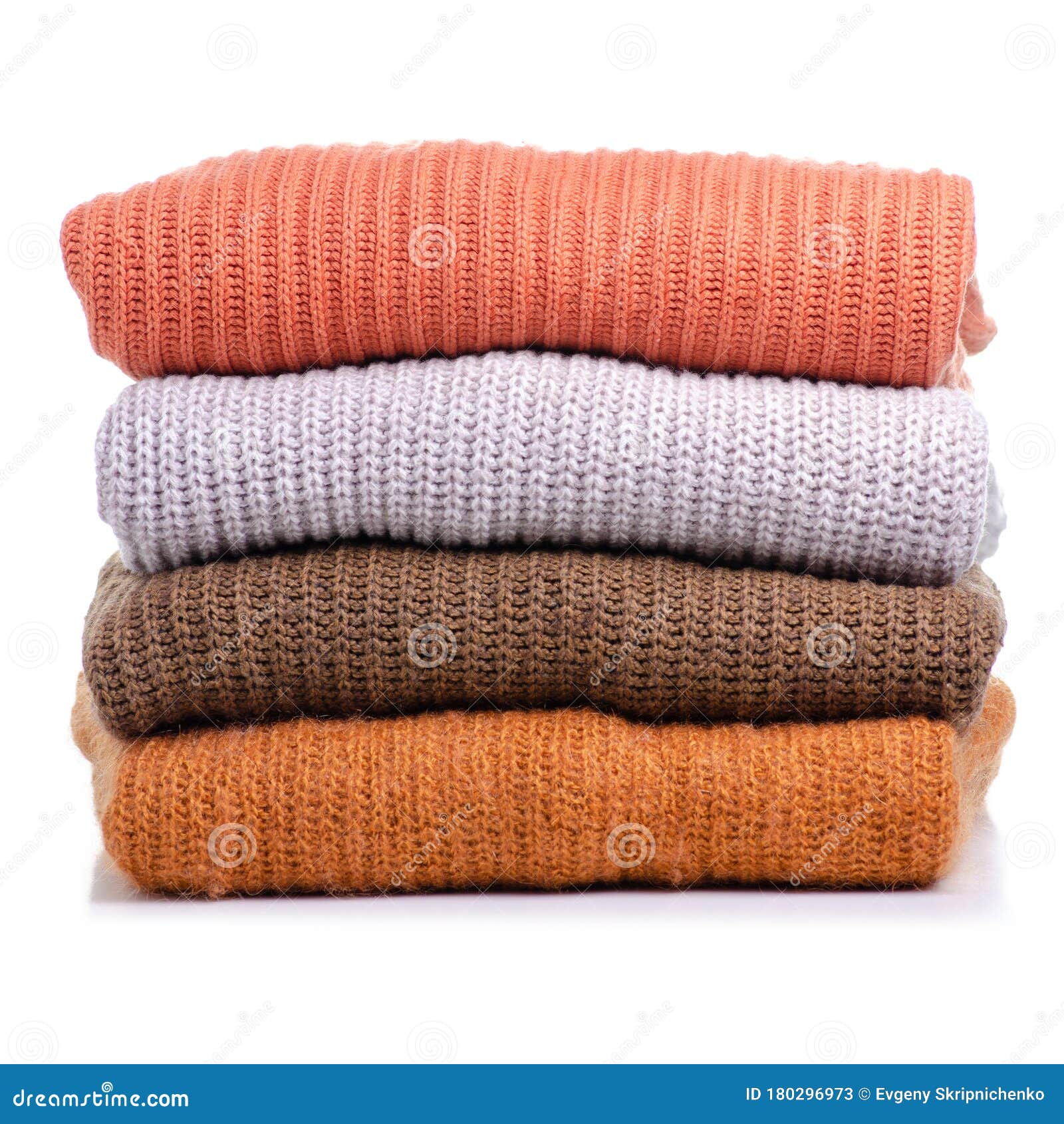Stack Folded Sweater Clothing Stock Image - Image of beige, group ...
