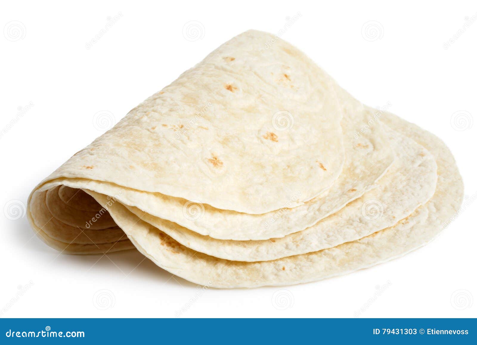 Stack of Folded Tortilla Wraps. Stock Image - Image of stack, cuisine ...