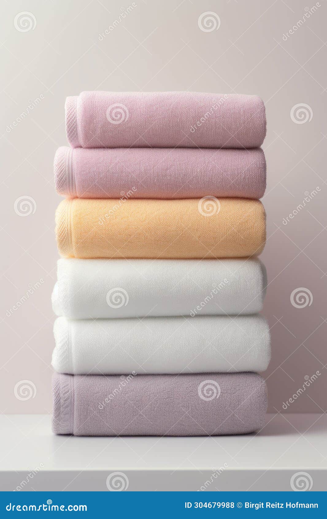 Stack of folded Towels stock illustration. Illustration of fresh ...