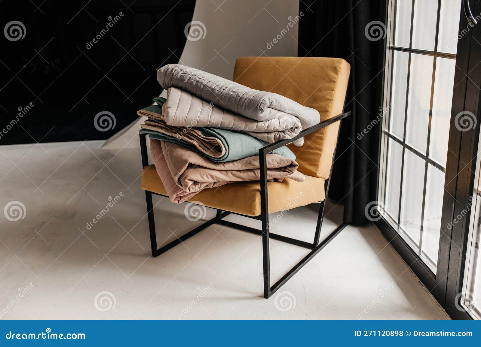 Stack of Folded Warm Blankets with Different Design Patterns ...