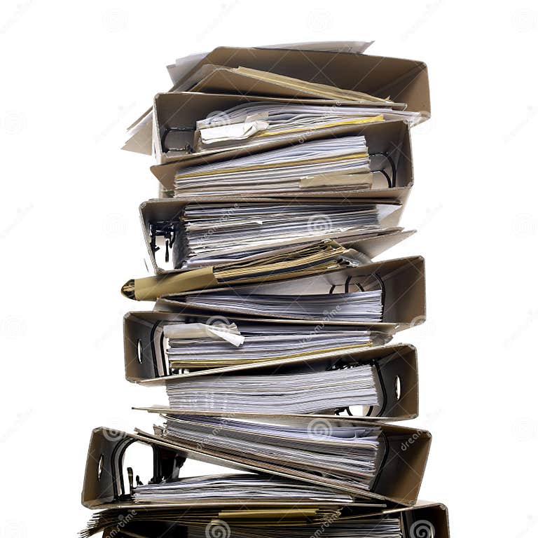 Stack of folder stock photo. Image of investment, accumulation - 3780132