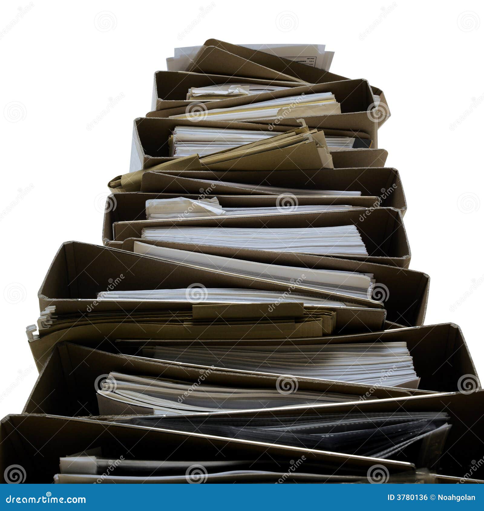 Stack of folder stock photo. Image of reading, folders - 3780136