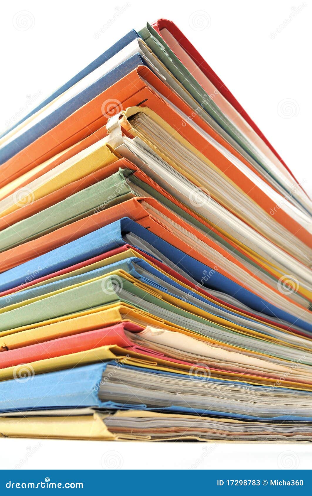 Stack of folders stock image. Image of research, info - 17298783