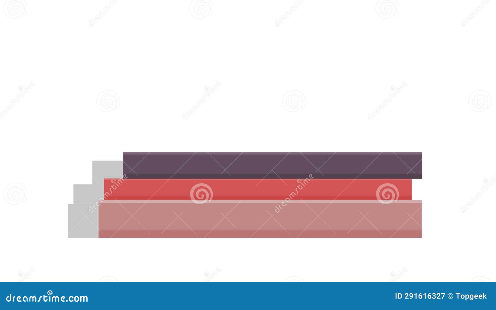 Stack of Folders or Books, Pile of Colorful Binders. Business Document ...