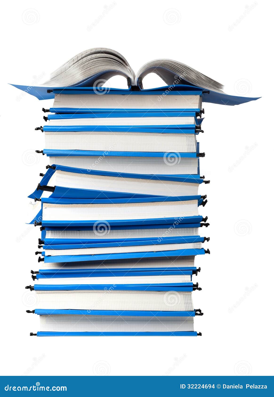 Stack of folders stock photo. Image of bookkeeping, documents - 32224694
