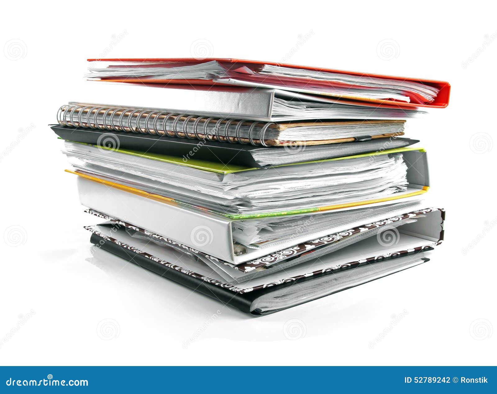Stack Of Folders Royalty-Free Stock Photography | CartoonDealer.com ...