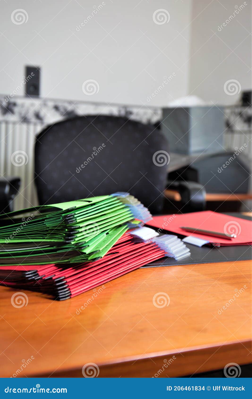 Stack of folders stock photo. Image of office, paper - 206461834