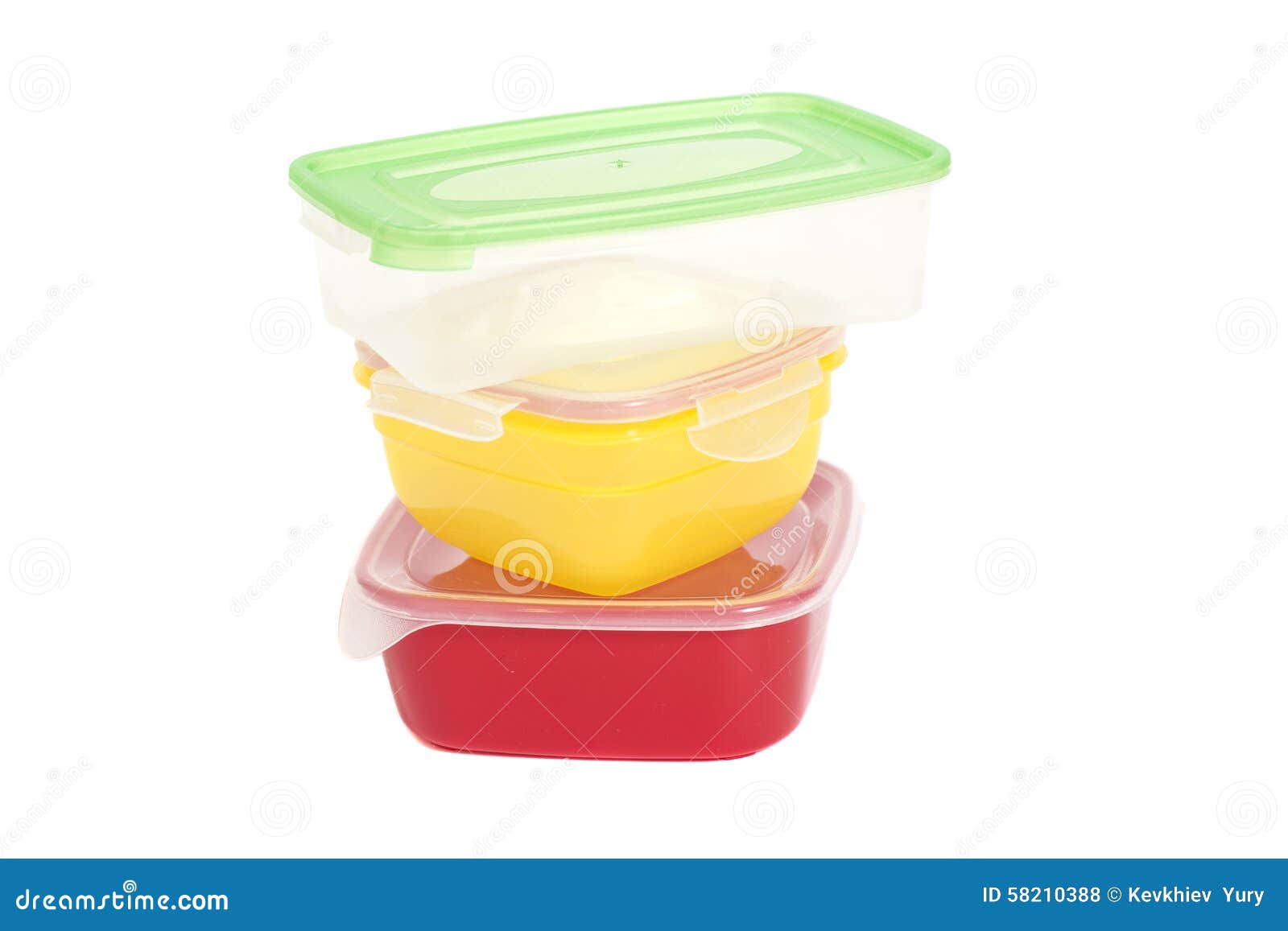 Stack of Food Plastic Containers Stock Photo - Image of background ...