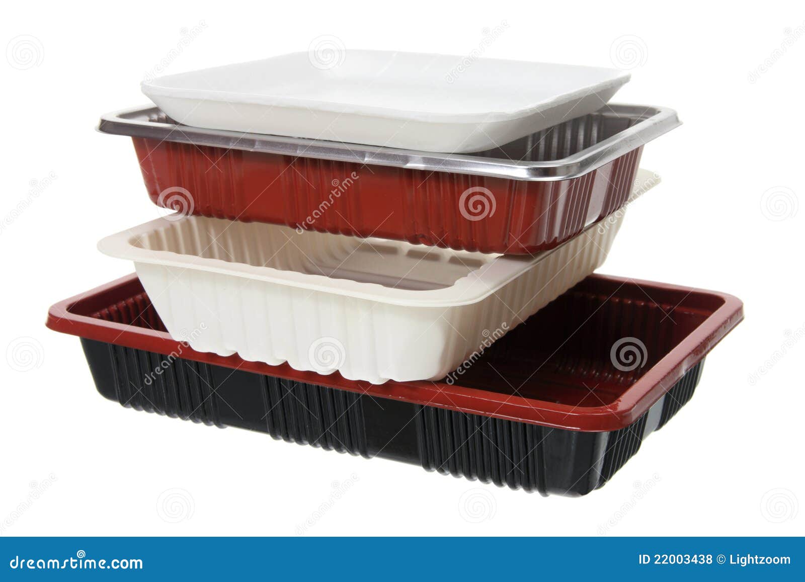 Stack of Food Trays stock photo. Image of boxes, packages - 22003438